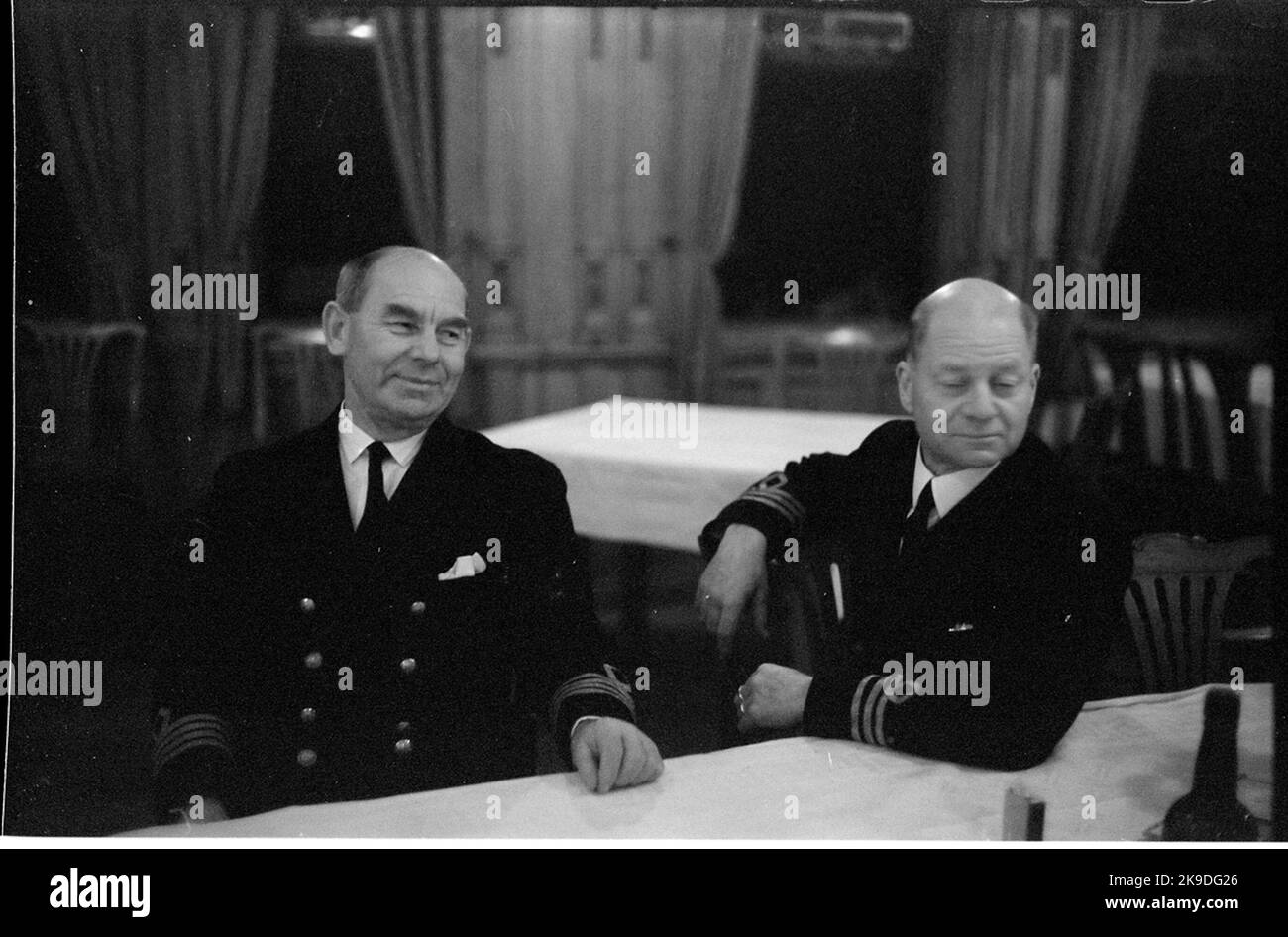 Naval captains by ferry Stock Photo - Alamy