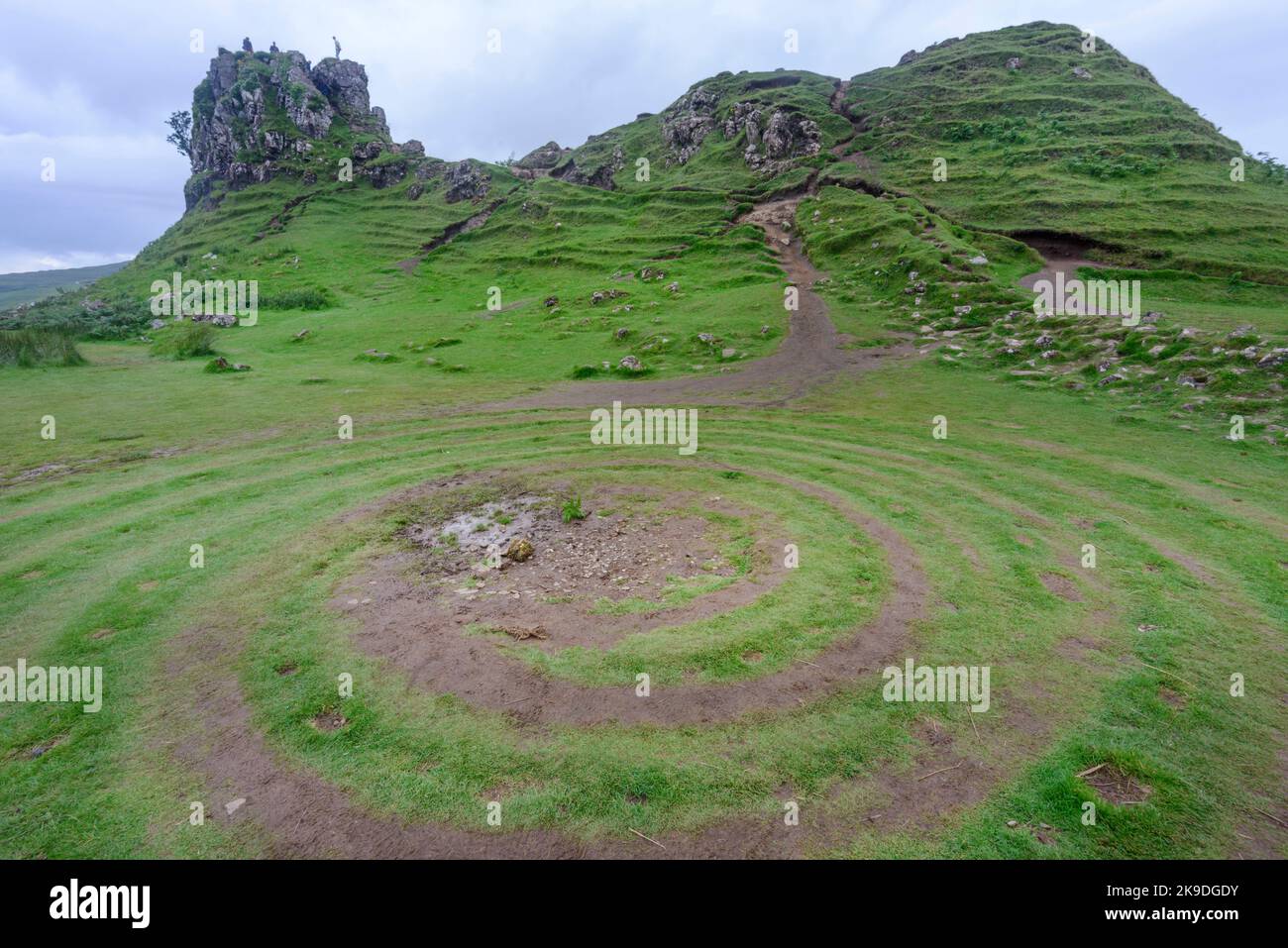 Made by people visiting the popular tourist site,beneath Castle Ewan,a ...