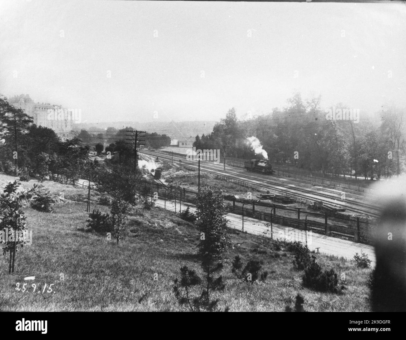 The line against Karlberg before rebuilding Stock Photo - Alamy