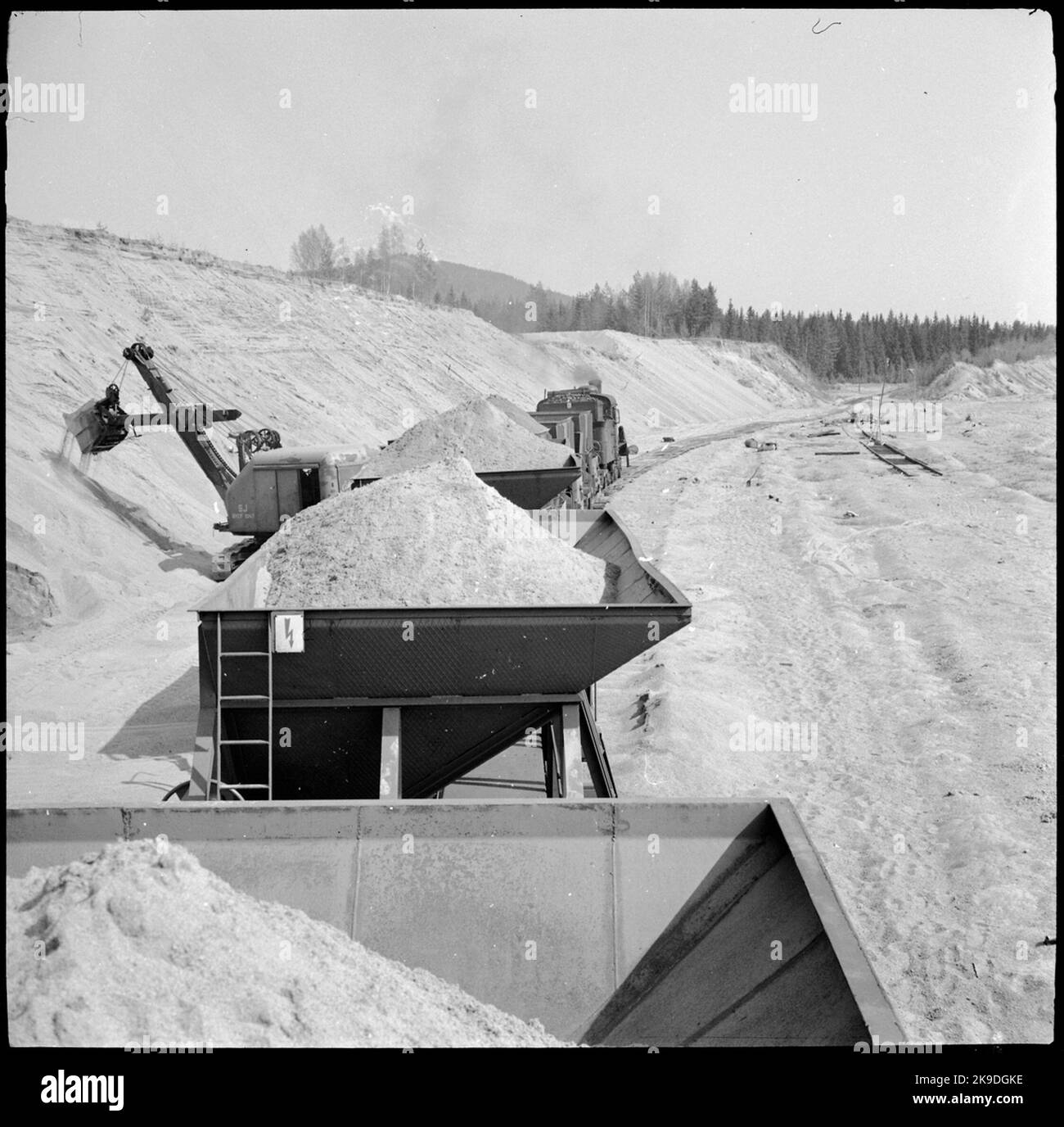 Gravel loading in farms gravel Stock Photo - Alamy