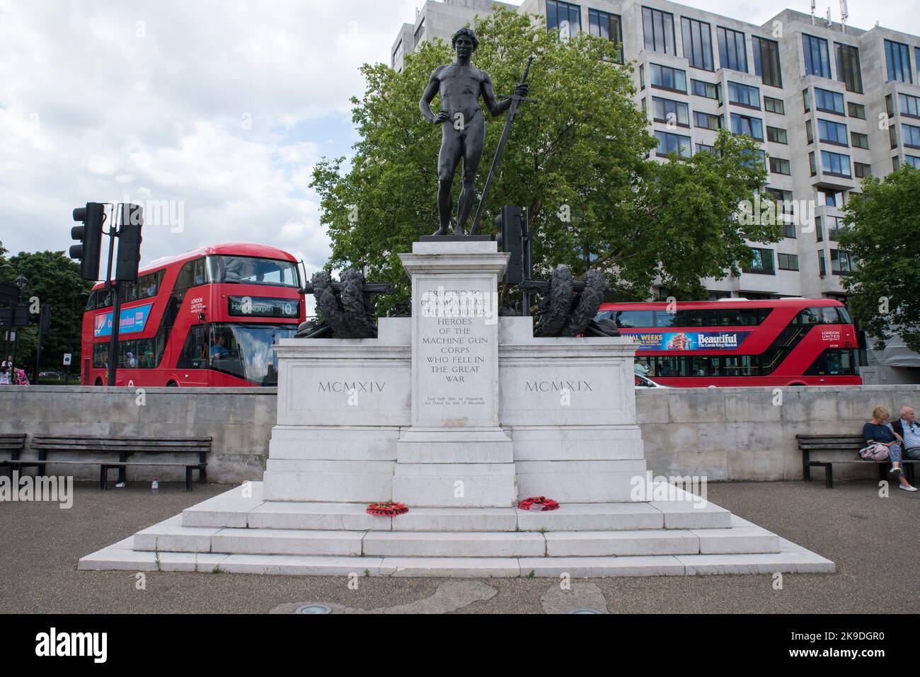 Machine Gun Corps Memorial - London Stock Photo - Alamy