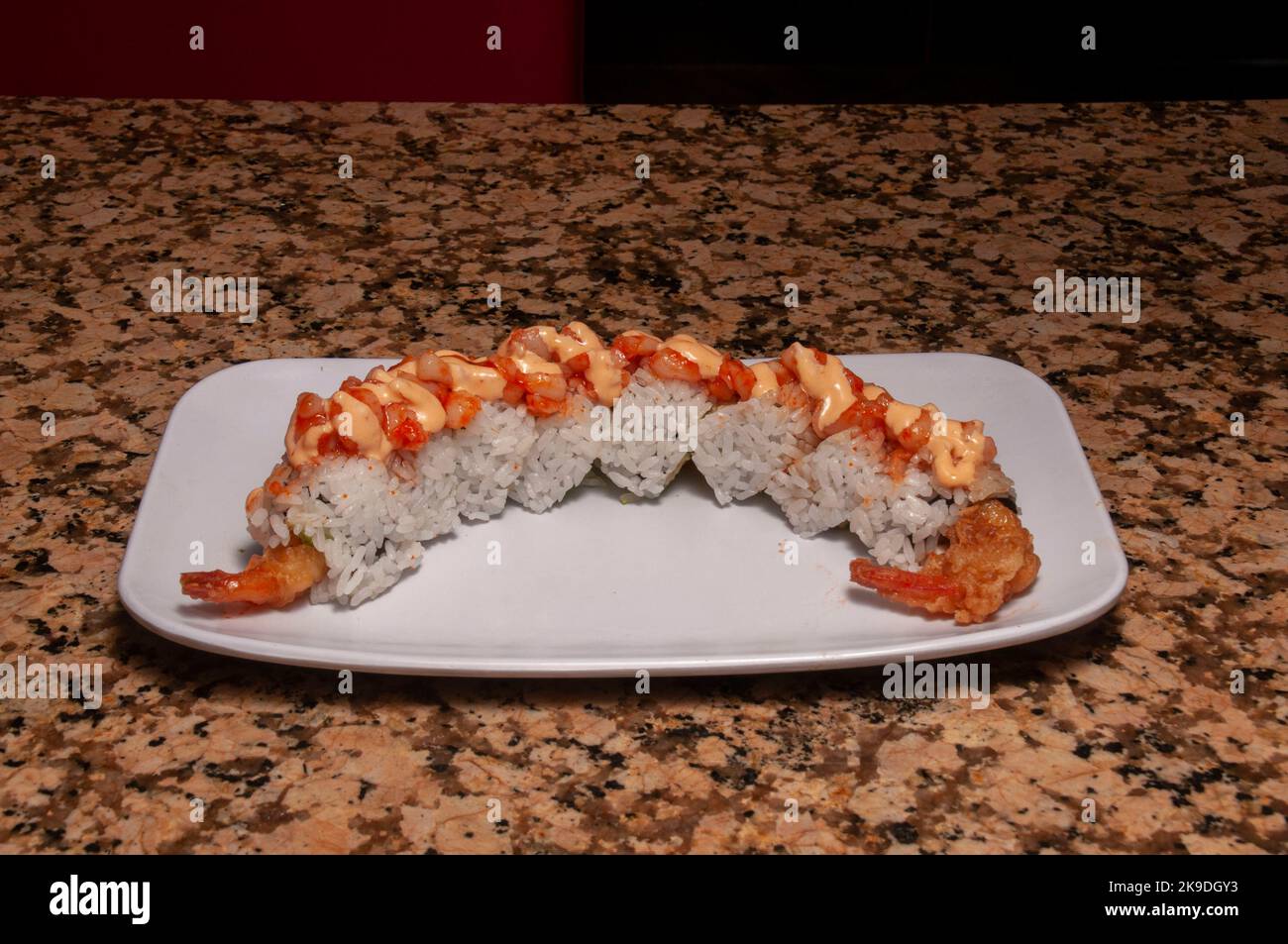 Traditional and authentic Japanese cusine know as a Sushi Roll Stock ...