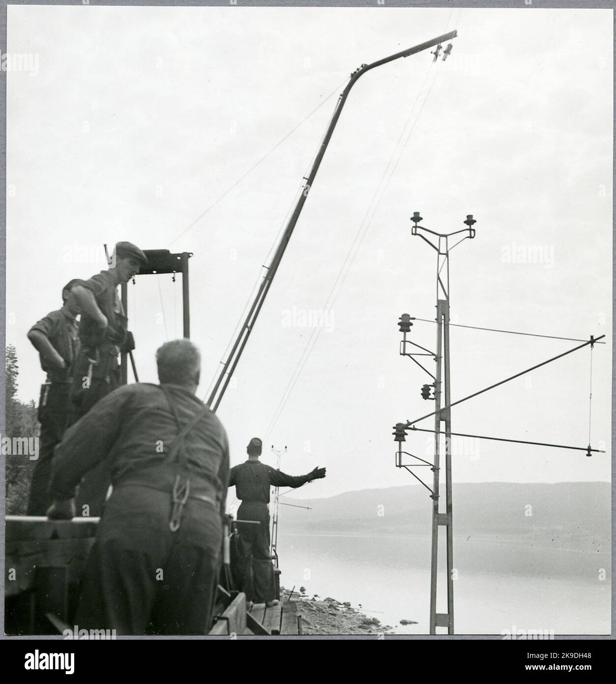 Assembly of contact line Stock Photo - Alamy