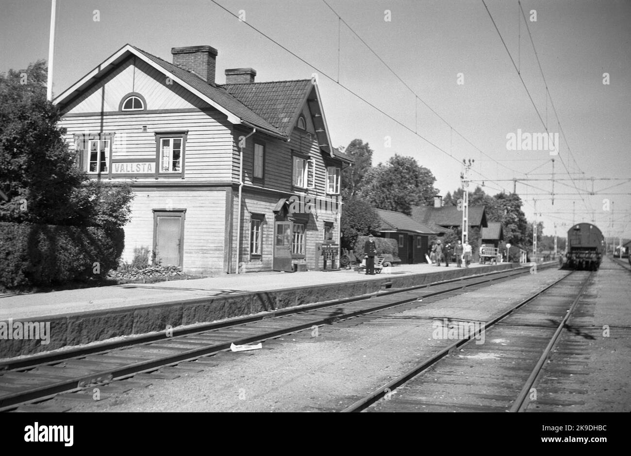 Vallsta Railway Station Stock Photo - Alamy