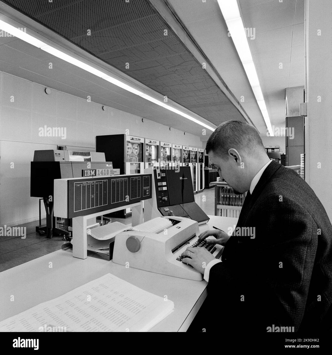 IBM computer 1410 Stock Photo - Alamy