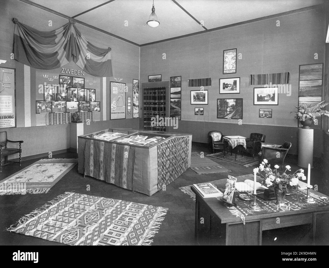 Interior view entry hall Black and White Stock Photos & Images - Alamy