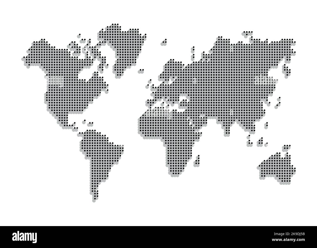 Map of africa with border outlines Stock Vector Images - Alamy