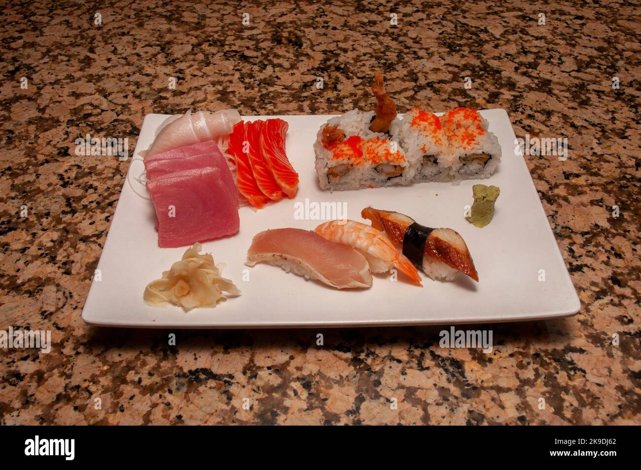 Traditional and authentic Japanese cusine know as a Sushi Roll Stock ...