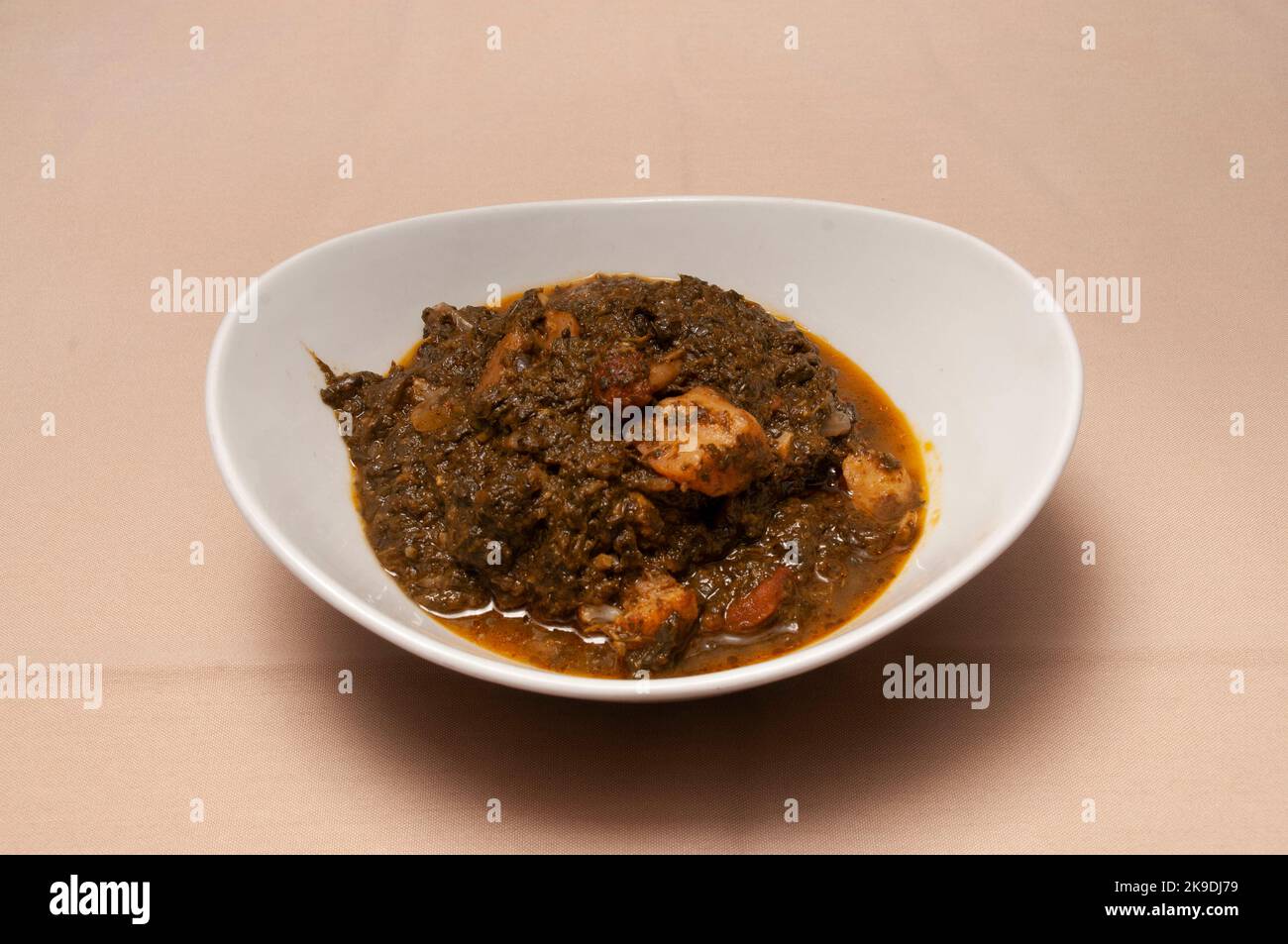 Delicious Indian dish known as spinach saag paneer Stock Photo - Alamy