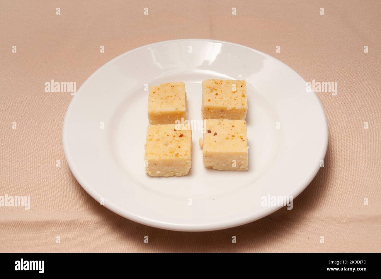 Delicious Indian cuisine dessert known as barfi Stock Photo - Alamy