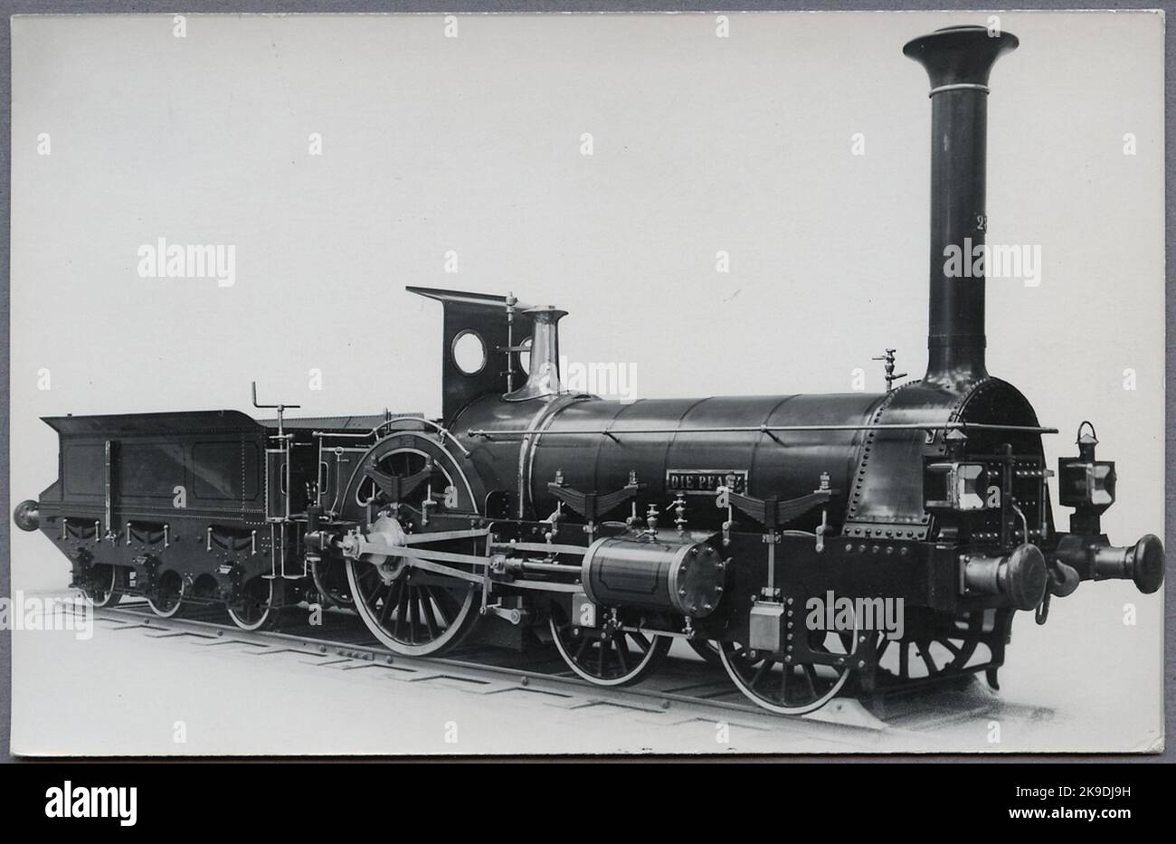 German steam locomotive "Die Pfalz", made by Maffei, one of the most ...