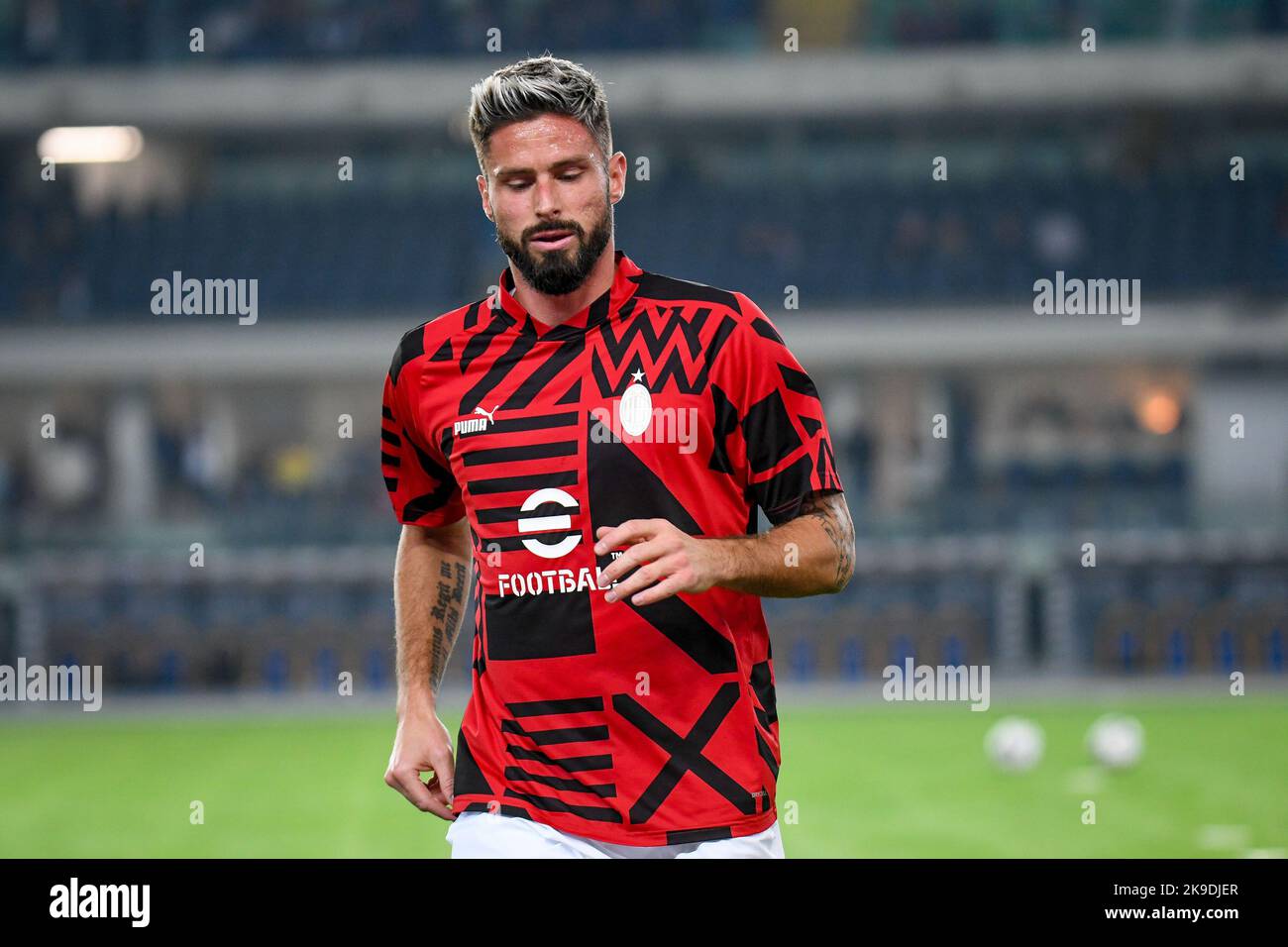 Milan's Olivier Giroud portrait during the italian soccer Serie A match ...