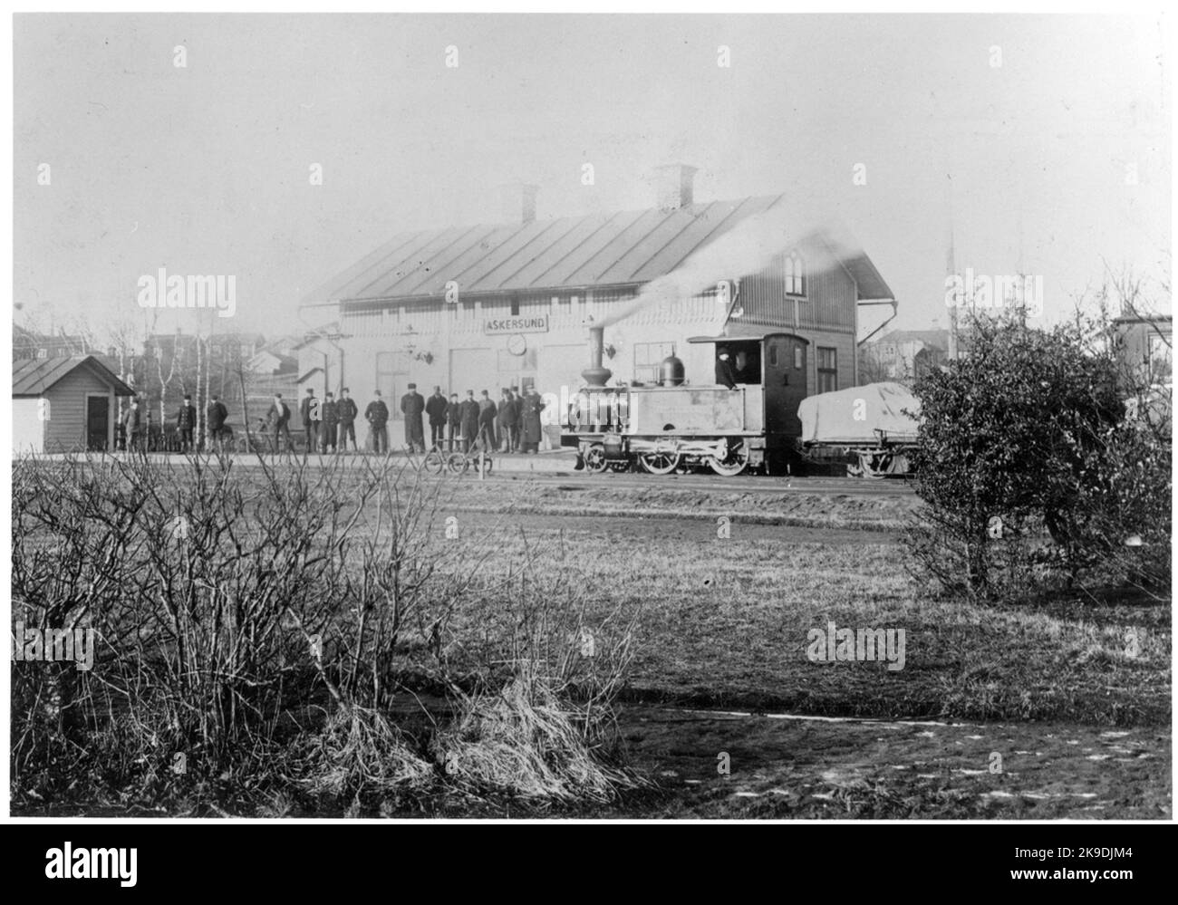Askersund station opened in 1884. Personal traffic ceased as early as ...