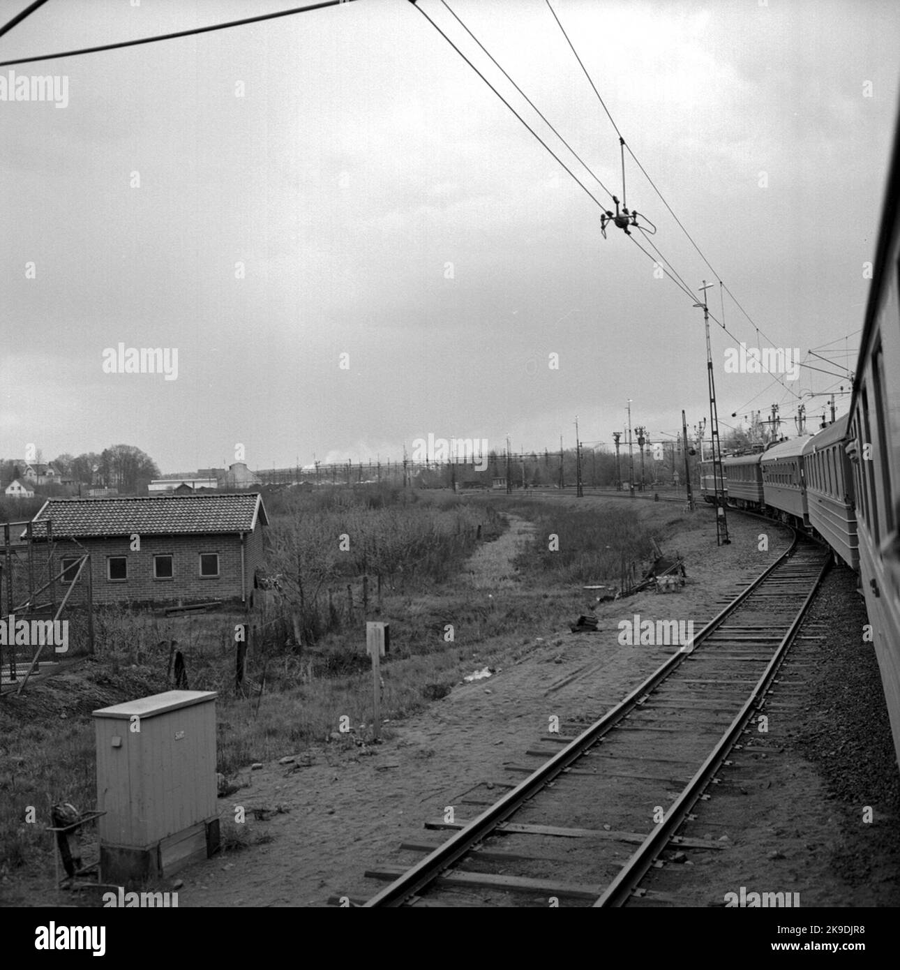 Electrification of the Borås-Alvesta distance. First Electric train, SJ ...