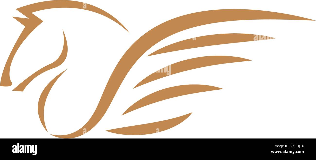 Pegasus logo icon design illustration vector Stock Vector Image & Art ...