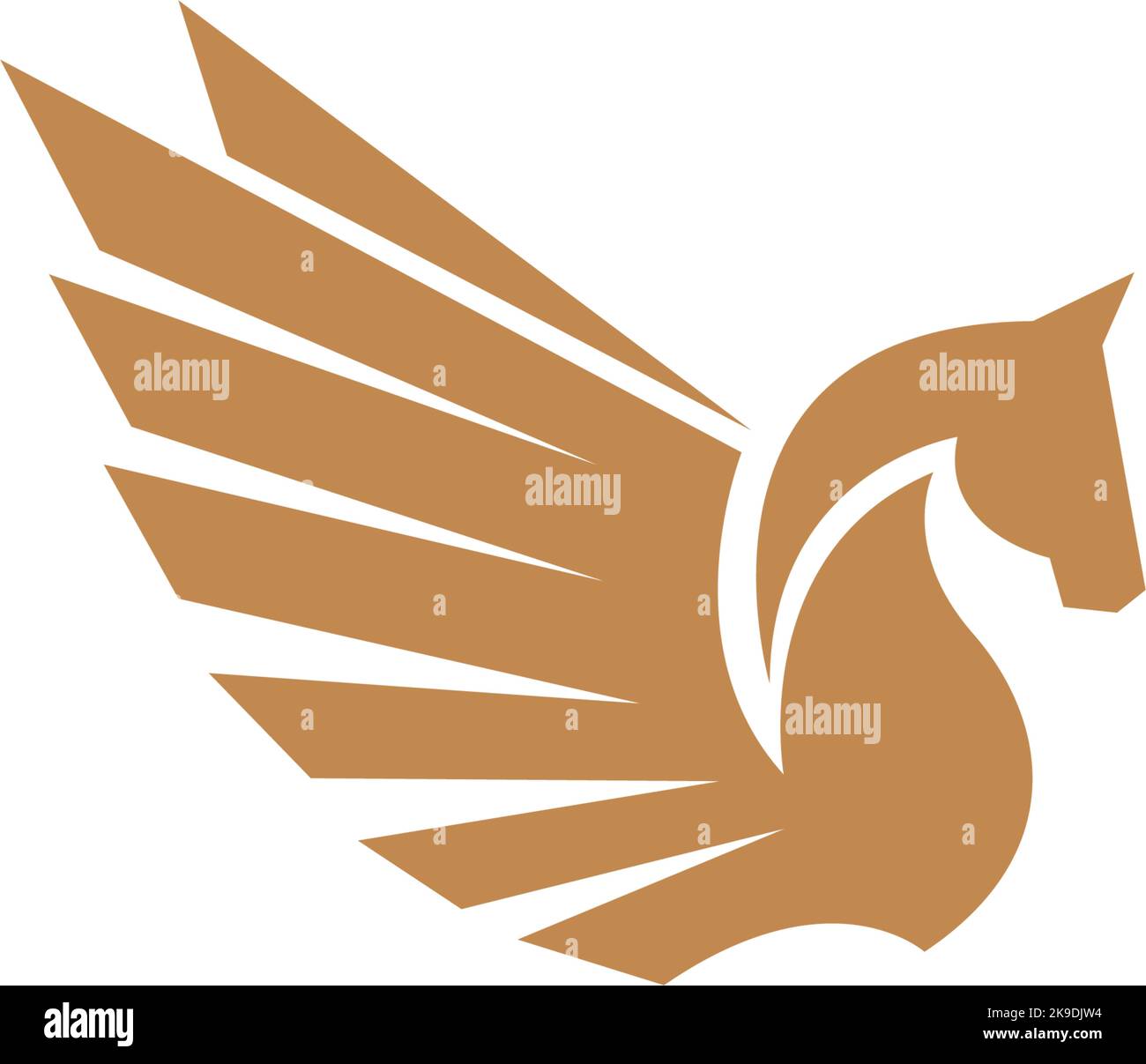 Pegasus logo icon design illustration vector Stock Vector Image & Art ...