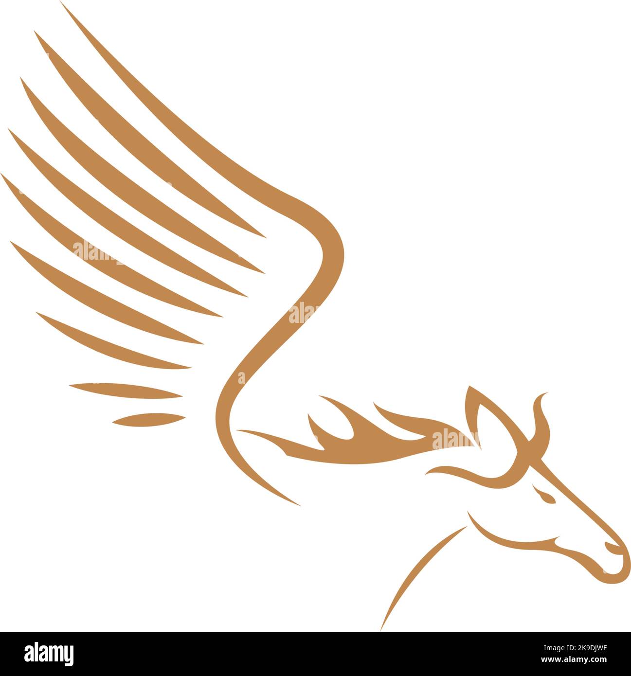 Pegasus logo icon design illustration vector Stock Vector Image & Art ...