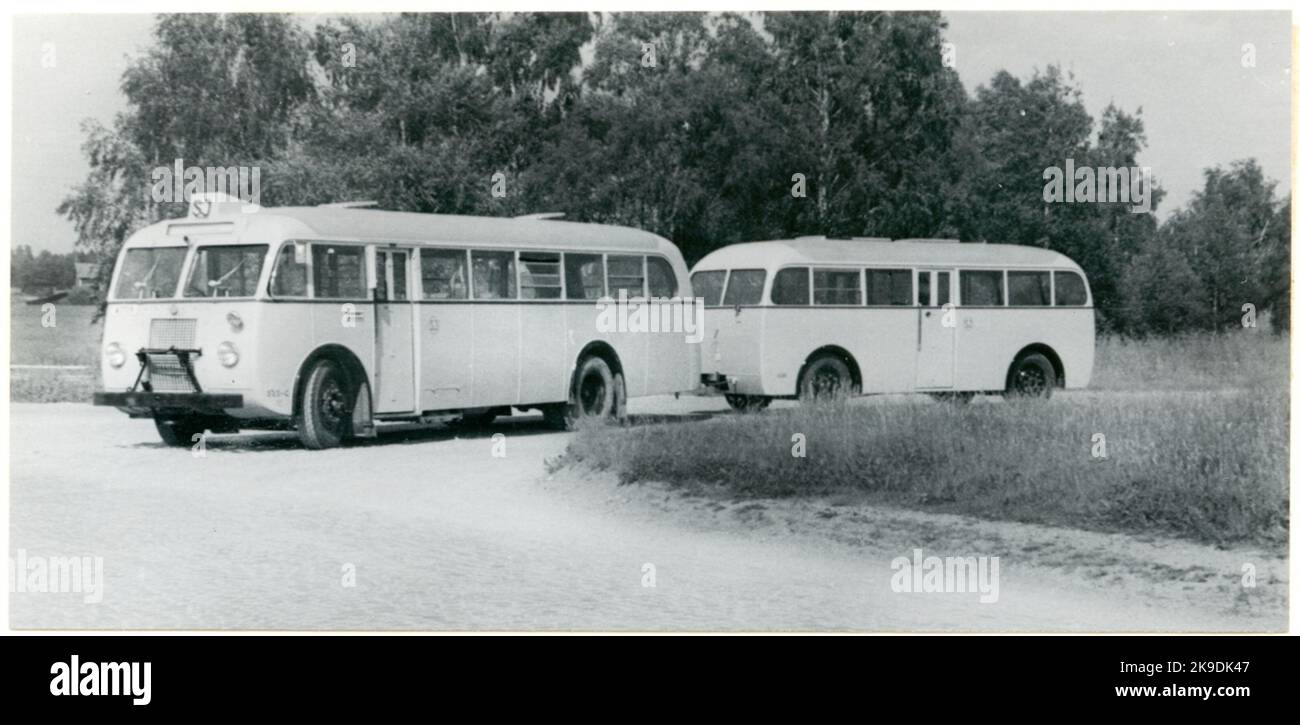 Bus and trailer Cut Out Stock Images & Pictures - Alamy