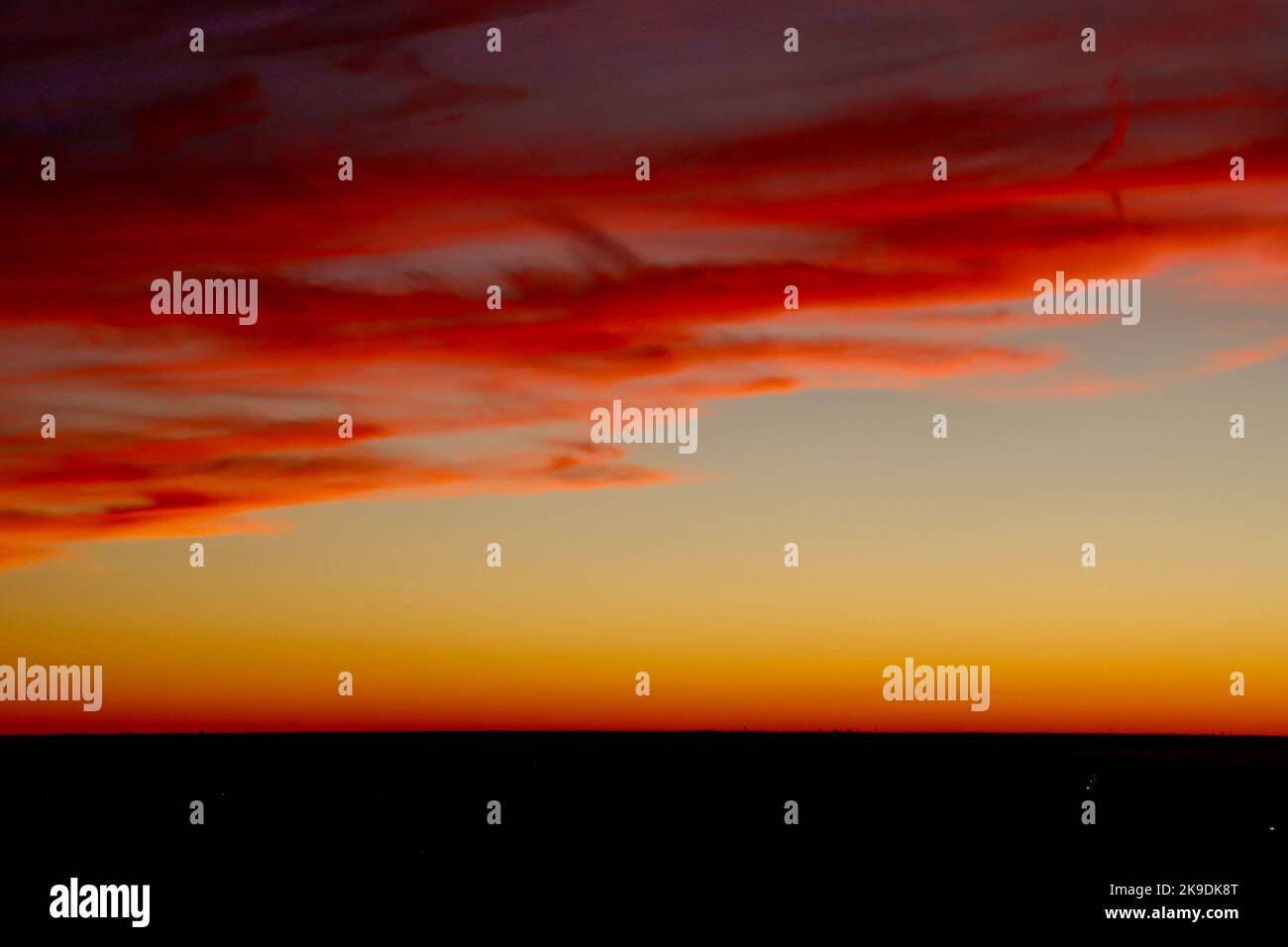 Dramatic and colorful sunset over Lake Erie Stock Photo - Alamy