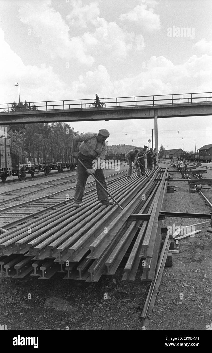 Track work. Rail Stock Photo - Alamy