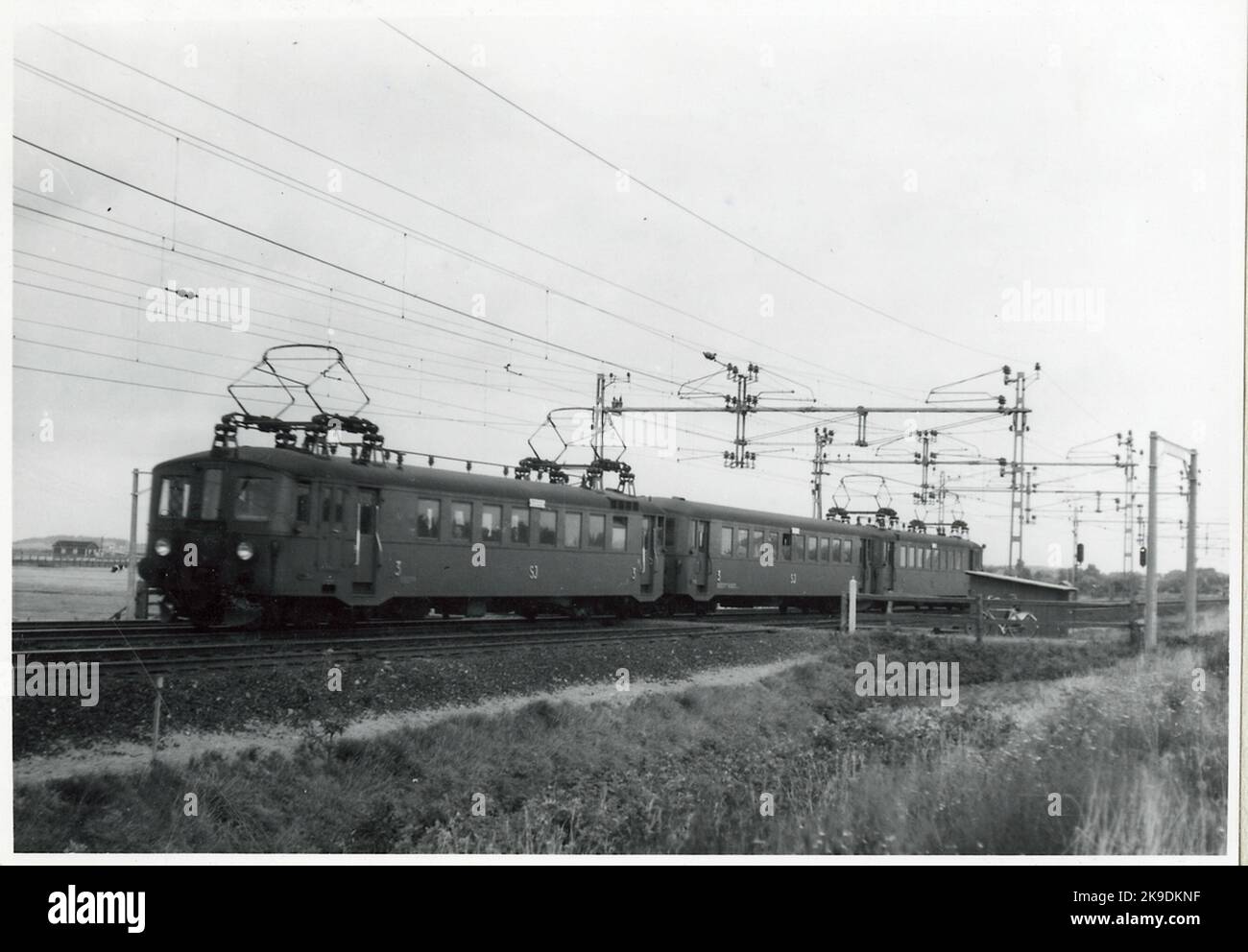Motor cart State Railways SJ XOA -4, with connected intermediate ...