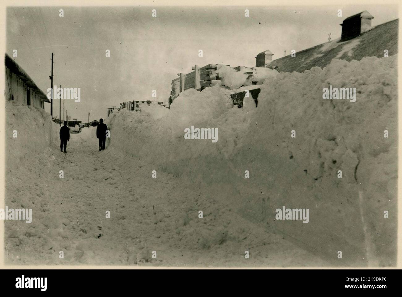 Storlien station after snowstrom Stock Photo - Alamy