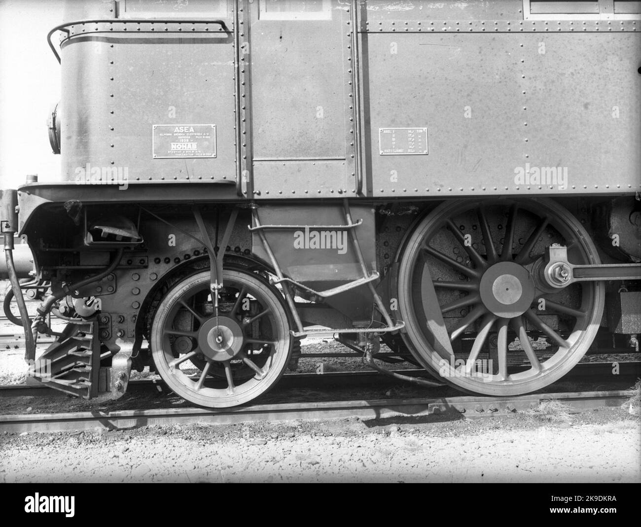 Bergslager's railways, BJ DS 206 with injured ladder Stock Photo - Alamy