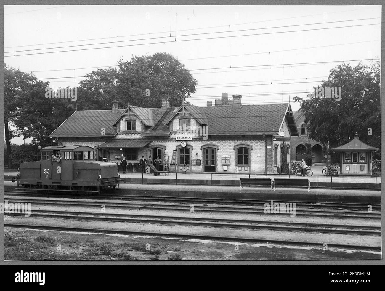State Railways, SJ Z4 55 at Billesholm station Stock Photo - Alamy