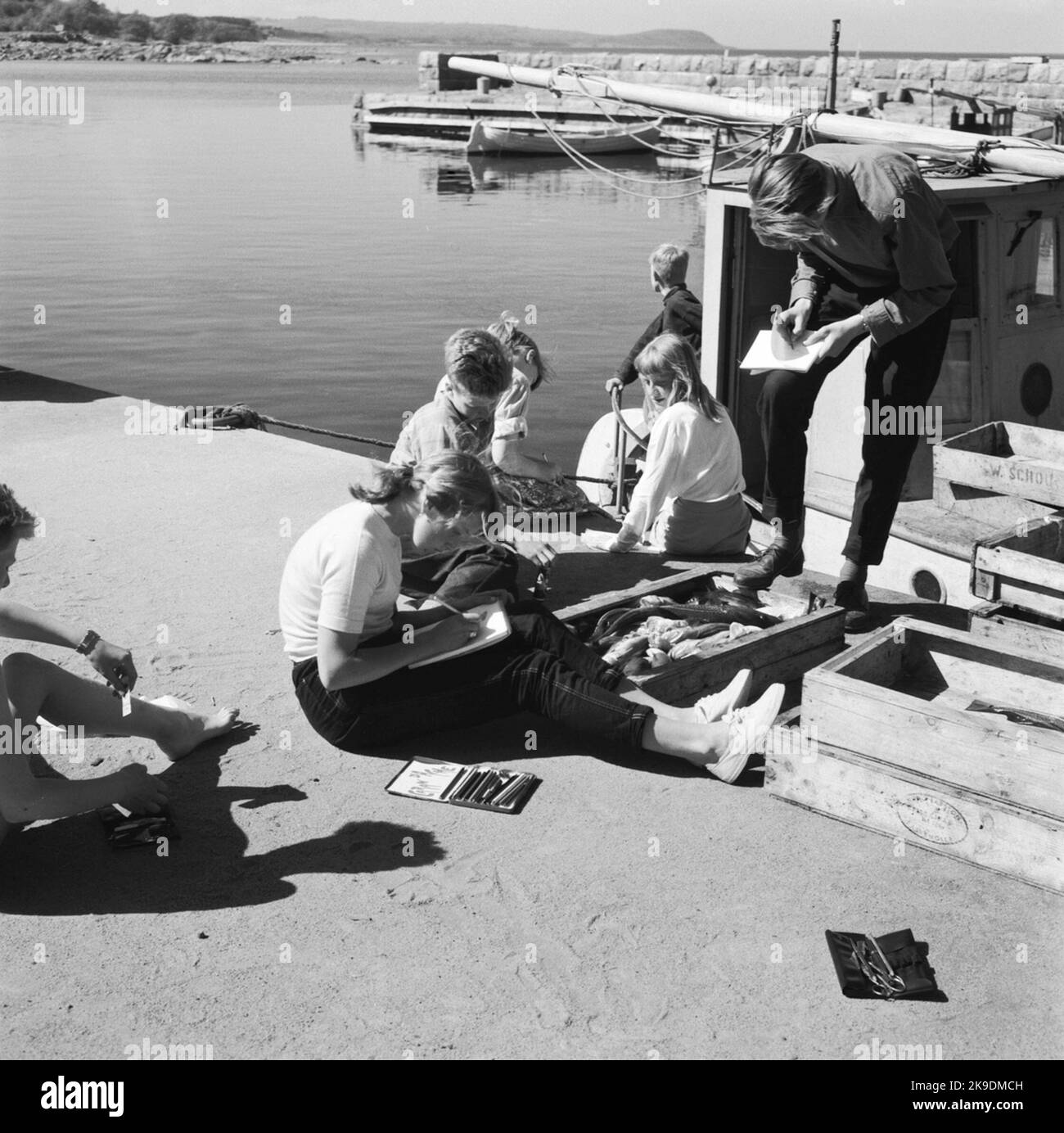 Teacher students visit Baskemölla fishing village. (Photo in ...