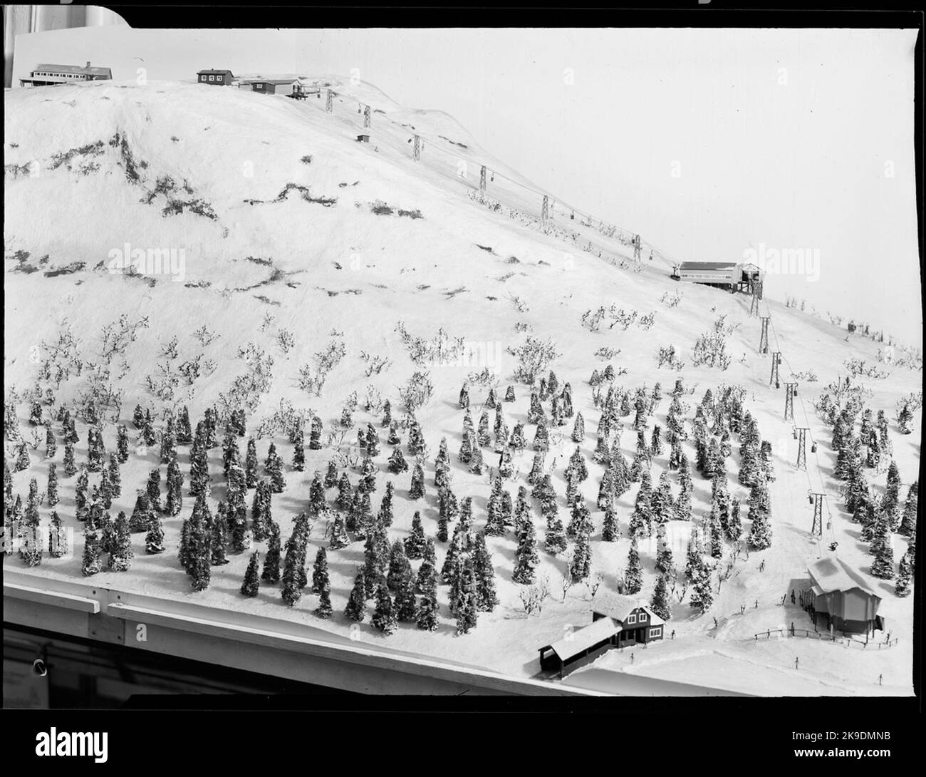 Model of cable car on Åreskutan Stock Photo - Alamy