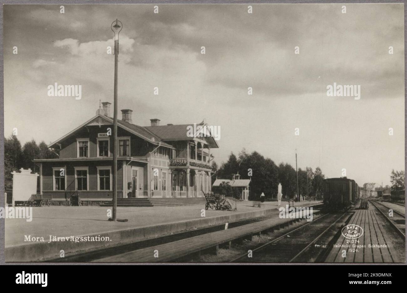 The railway station in Mora Stock Photo - Alamy