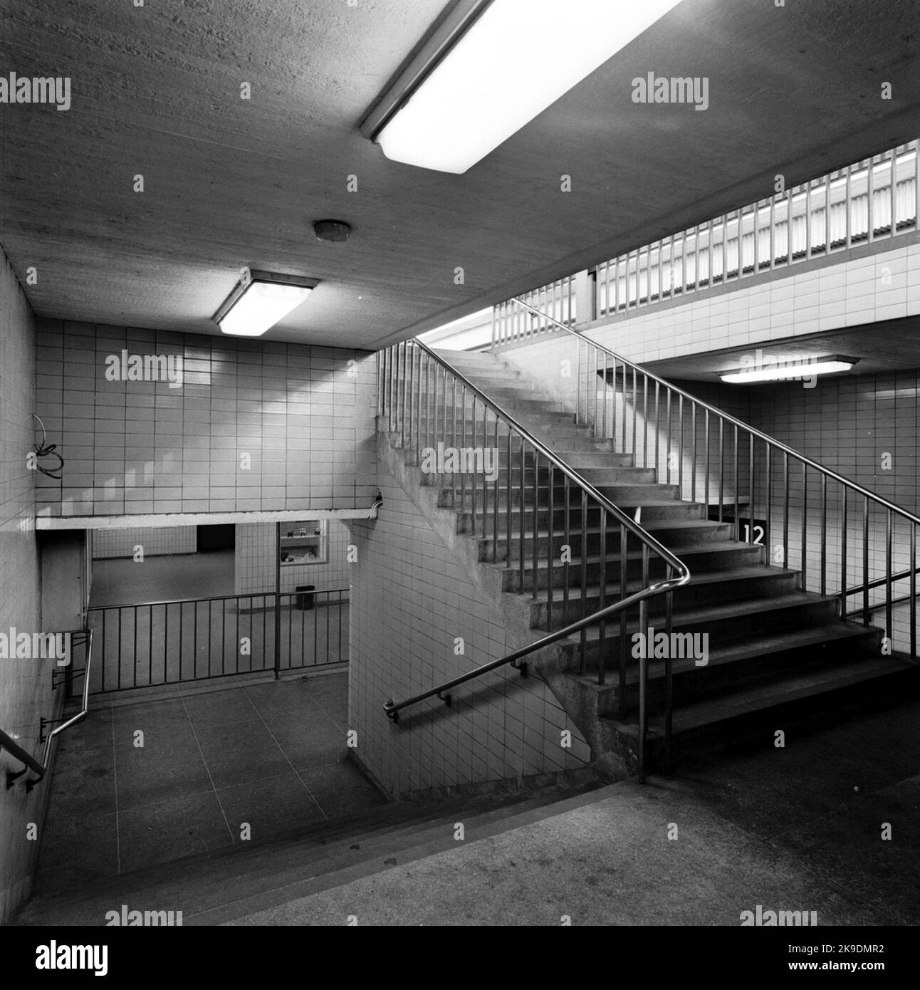 Stainless staircase, staircase to track 12, Stockholm Central Stock ...