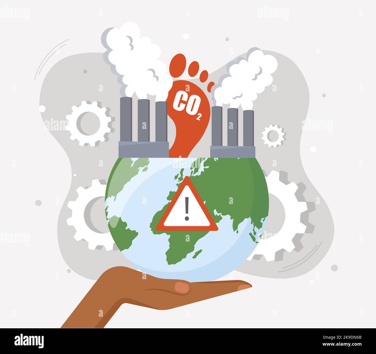 CO2 Emission concept Stock Vector Image & Art - Alamy