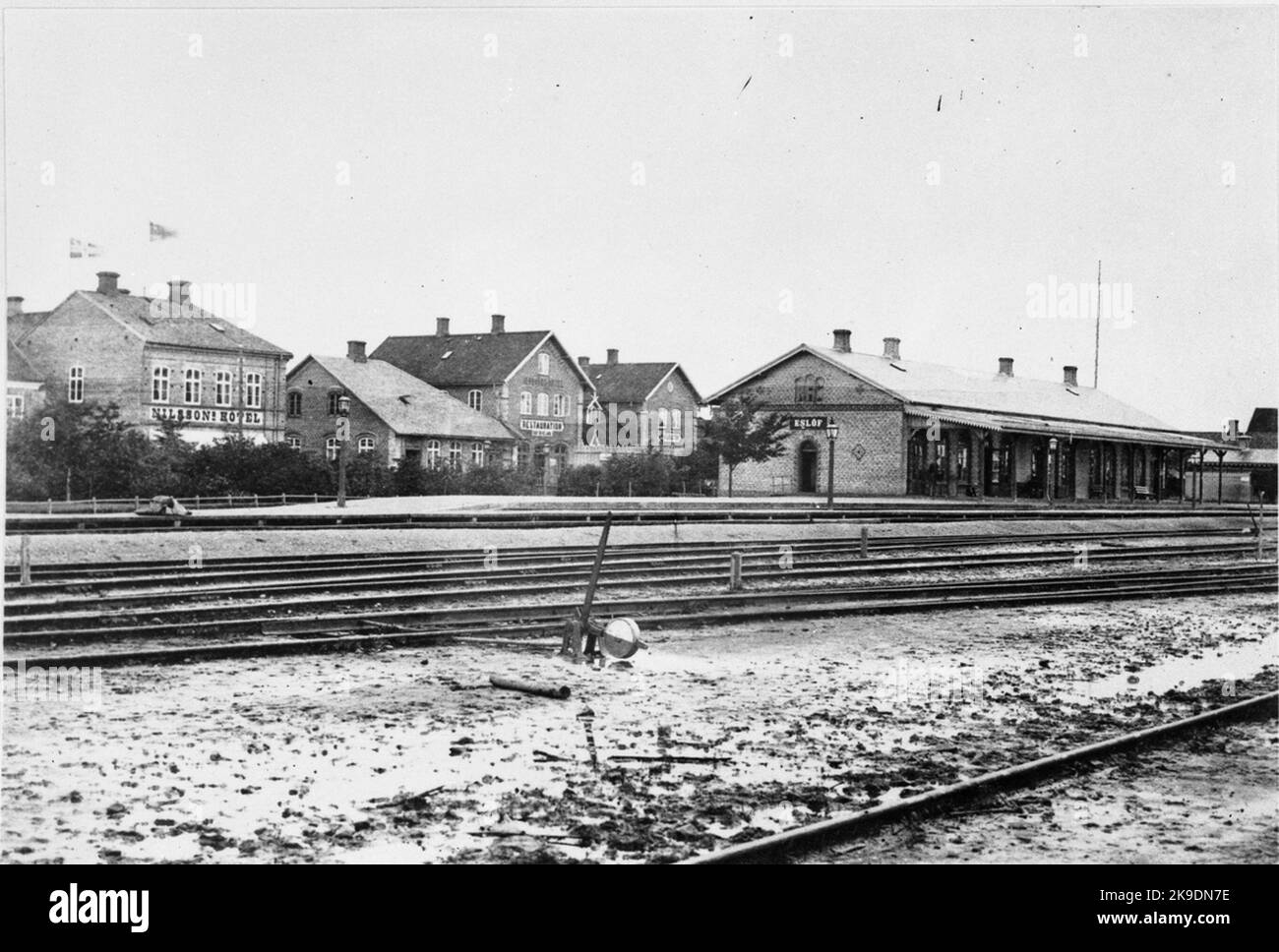 Eslöv old railway station, replaced the original station from 1858 in ...