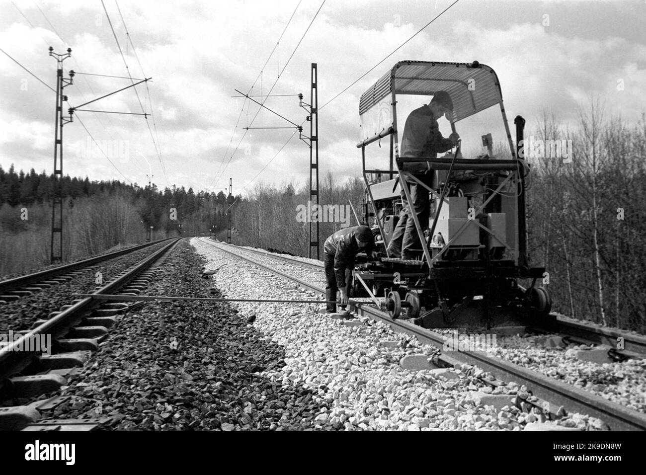 Train track change Black and White Stock Photos & Images - Alamy