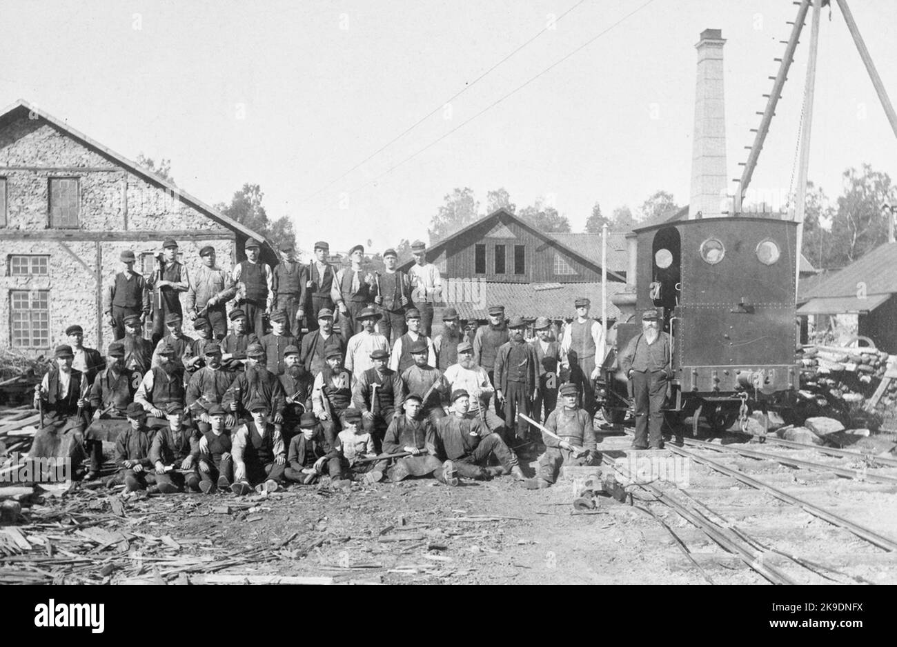 Askersund - Skyllberg - Lerbäcks Railway, Aslj Lok 1 at Skyllbergs Bruk ...