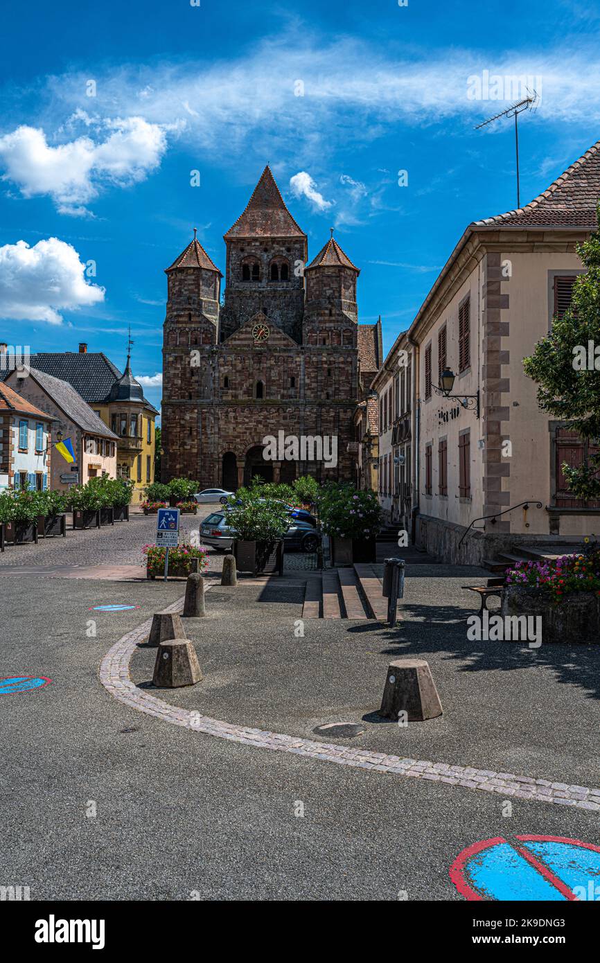 Former Abbey Church of Marmoutier Abbey in the Alsace, France Stock ...