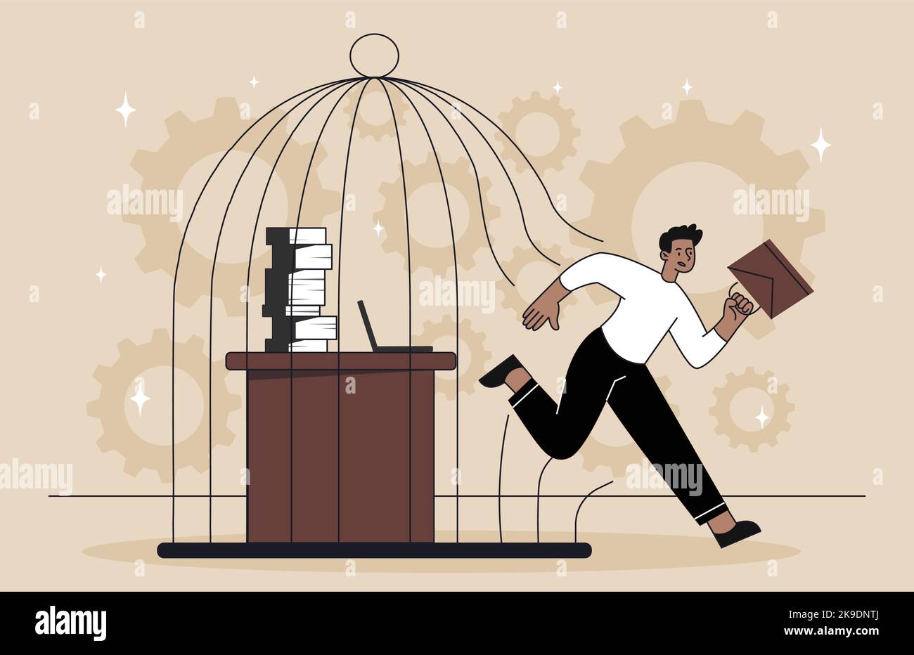 Freedom work concept Stock Vector Image & Art - Alamy