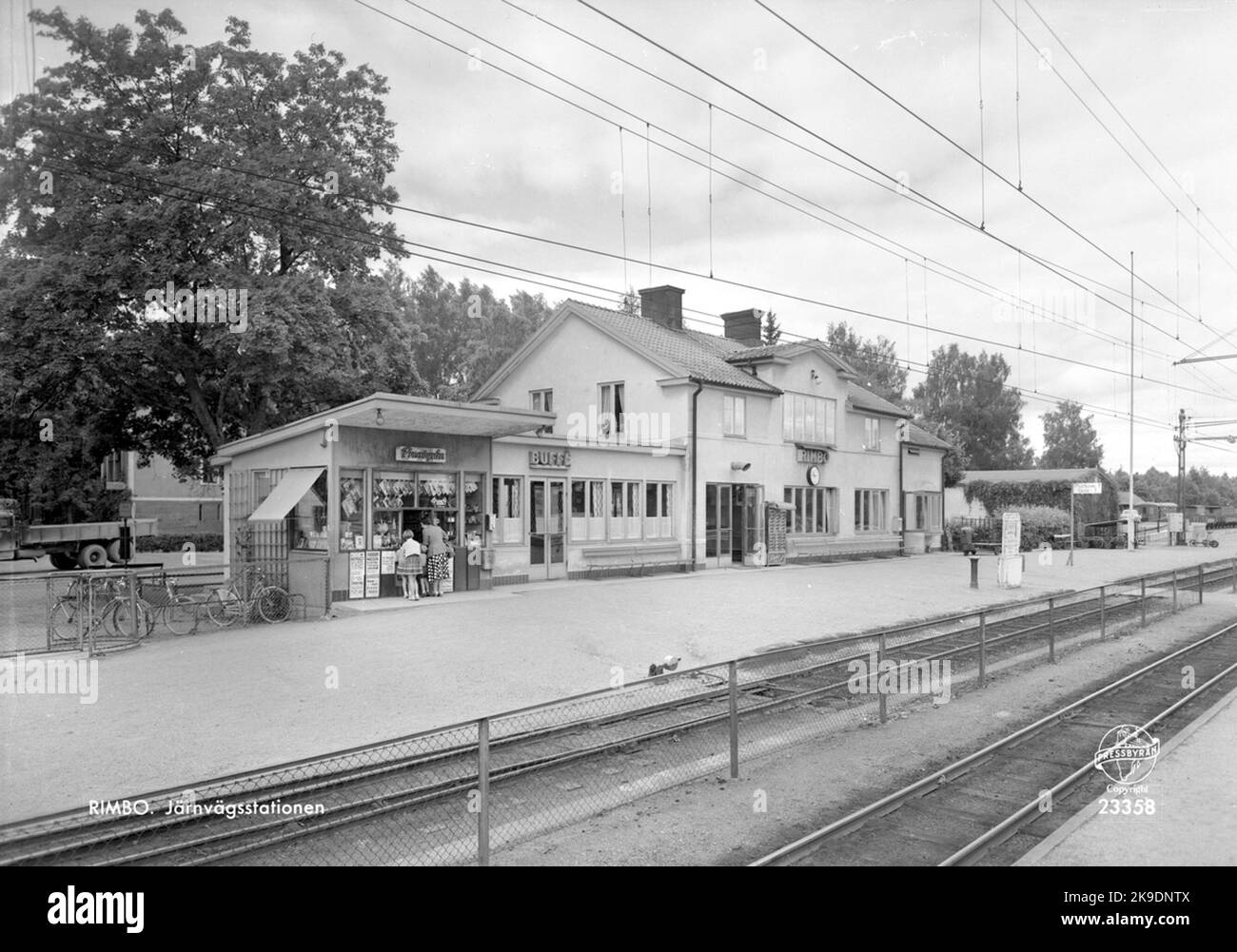 The Railway Station in Rimbo Stock Photo - Alamy