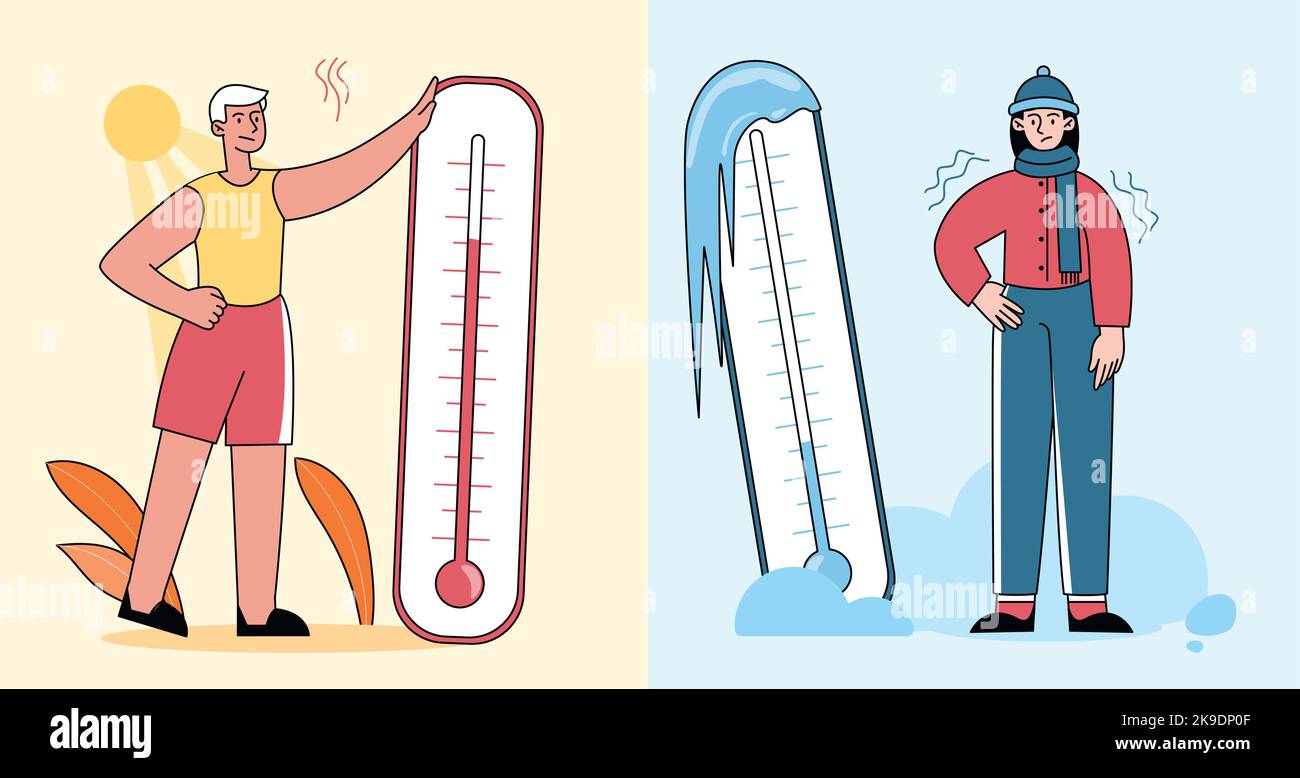 High and low temperature Stock Vector Image & Art - Alamy