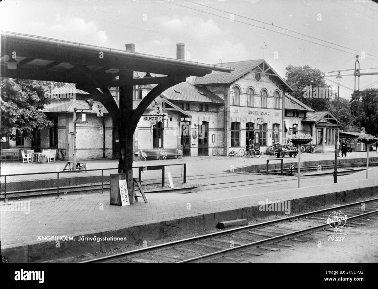 Angelholm Central Station Stock Photo - Alamy