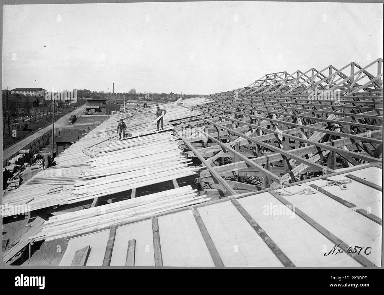 Goods and transhipment magazine under construction Stock Photo - Alamy