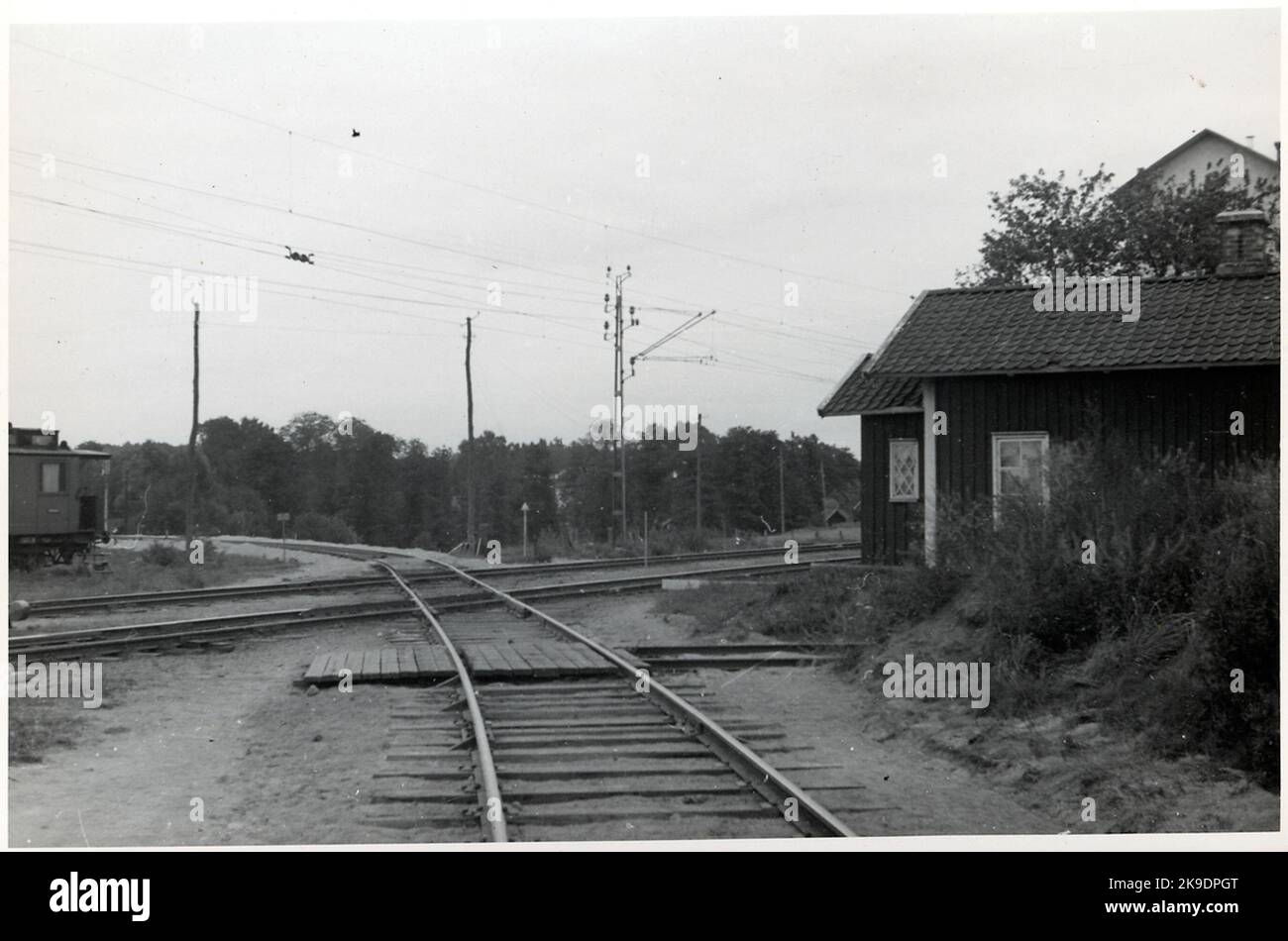 The intersection between Älvsborgsbanan and the western main line, at ...