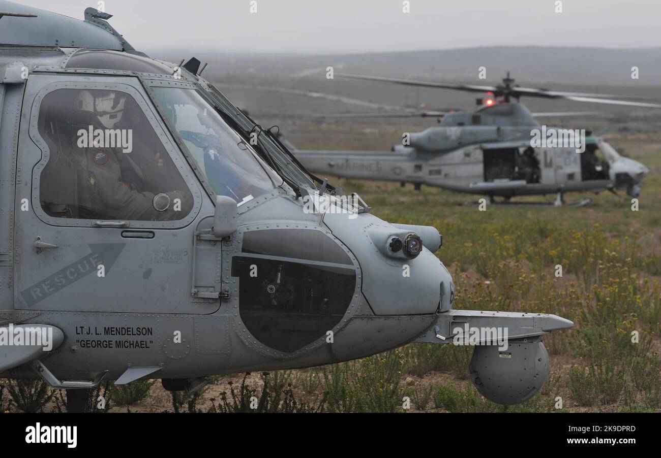 SAN CLEMENTE ISLAND, California (Oct. 12, 2022) An MH-60S Seahawk ...