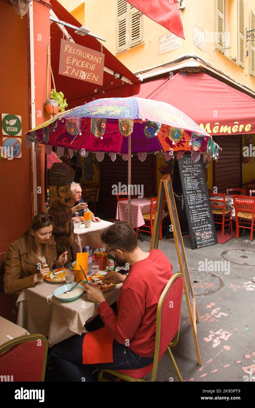 France, Cote d'Azur, Nice, cafe, restaurant, people Stock Photo - Alamy