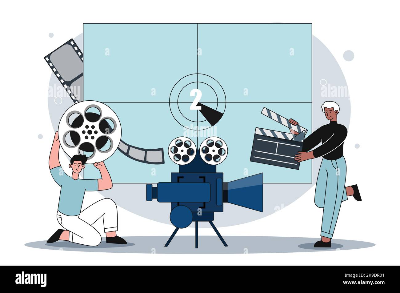 Video content camera shoot Stock Vector Images - Alamy