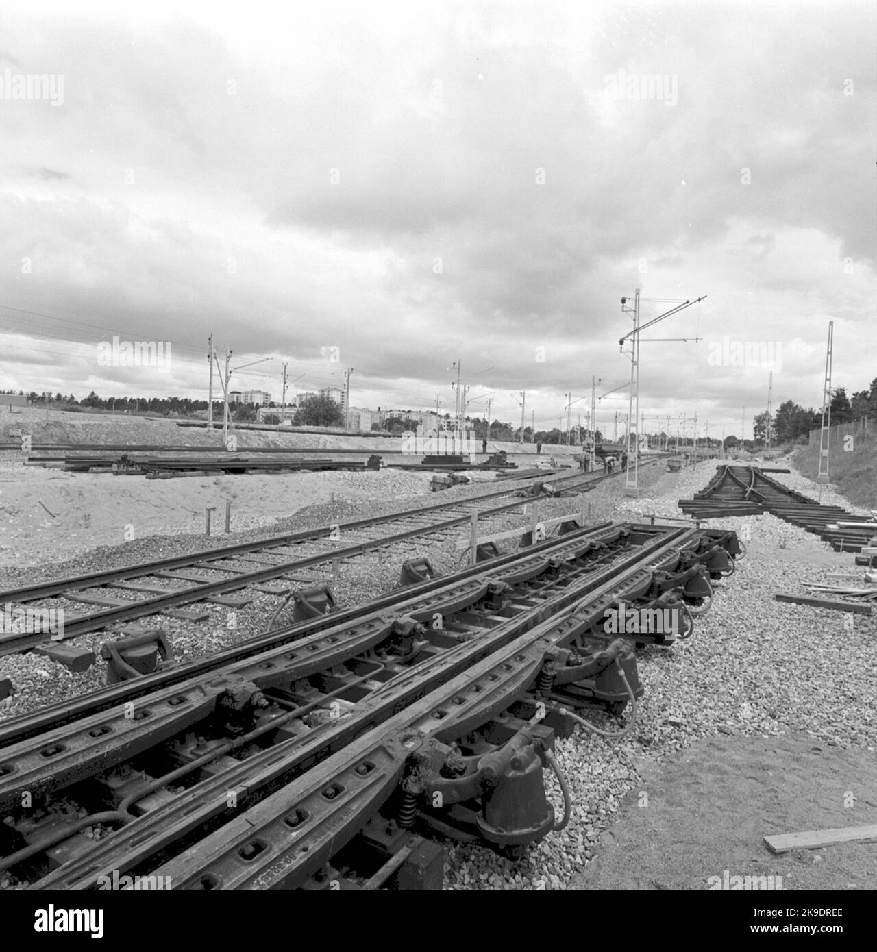 Building of new ranger yard in Gävle Stock Photo - Alamy