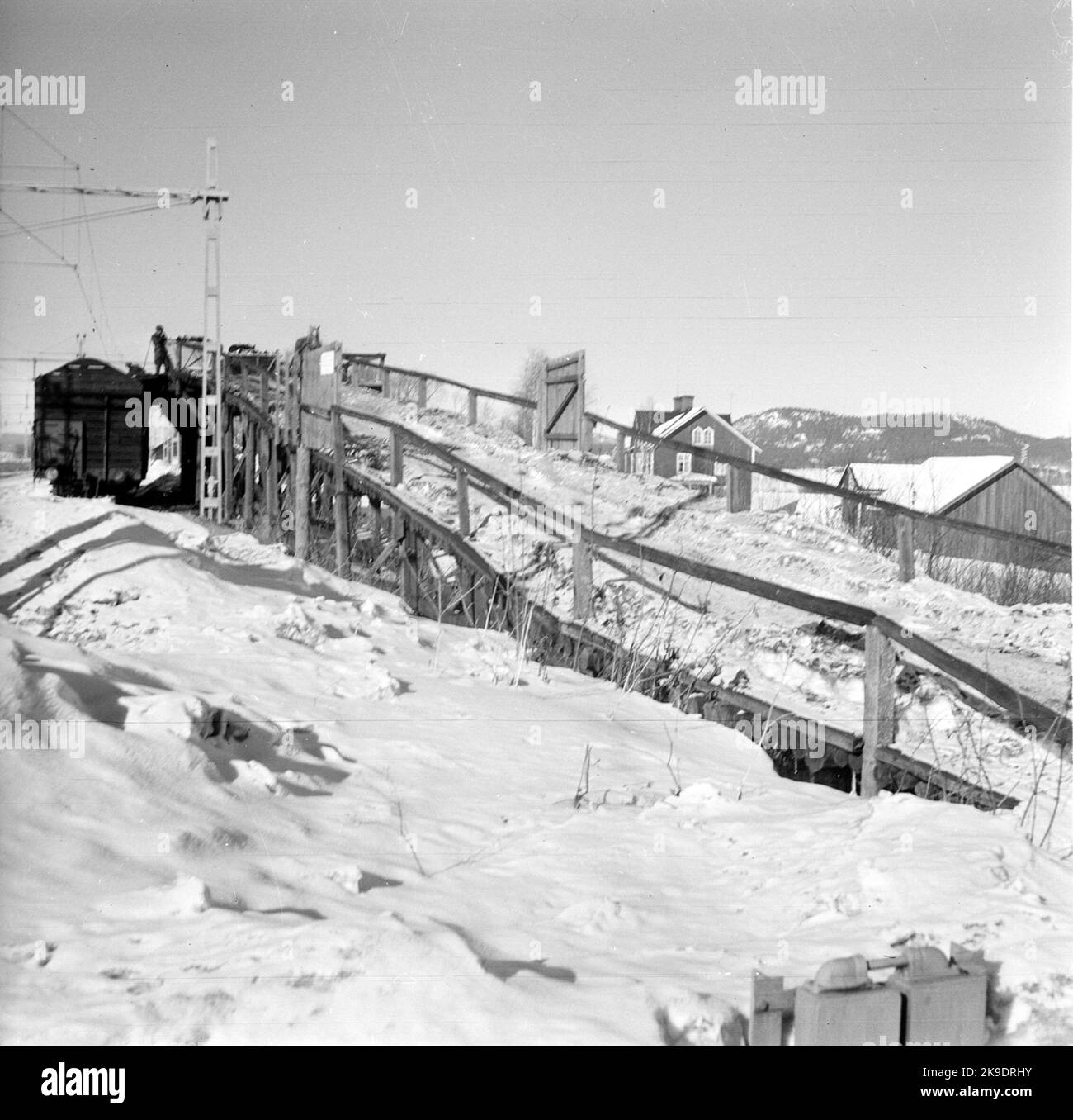 The coal bridge in Karsjö Stock Photo - Alamy