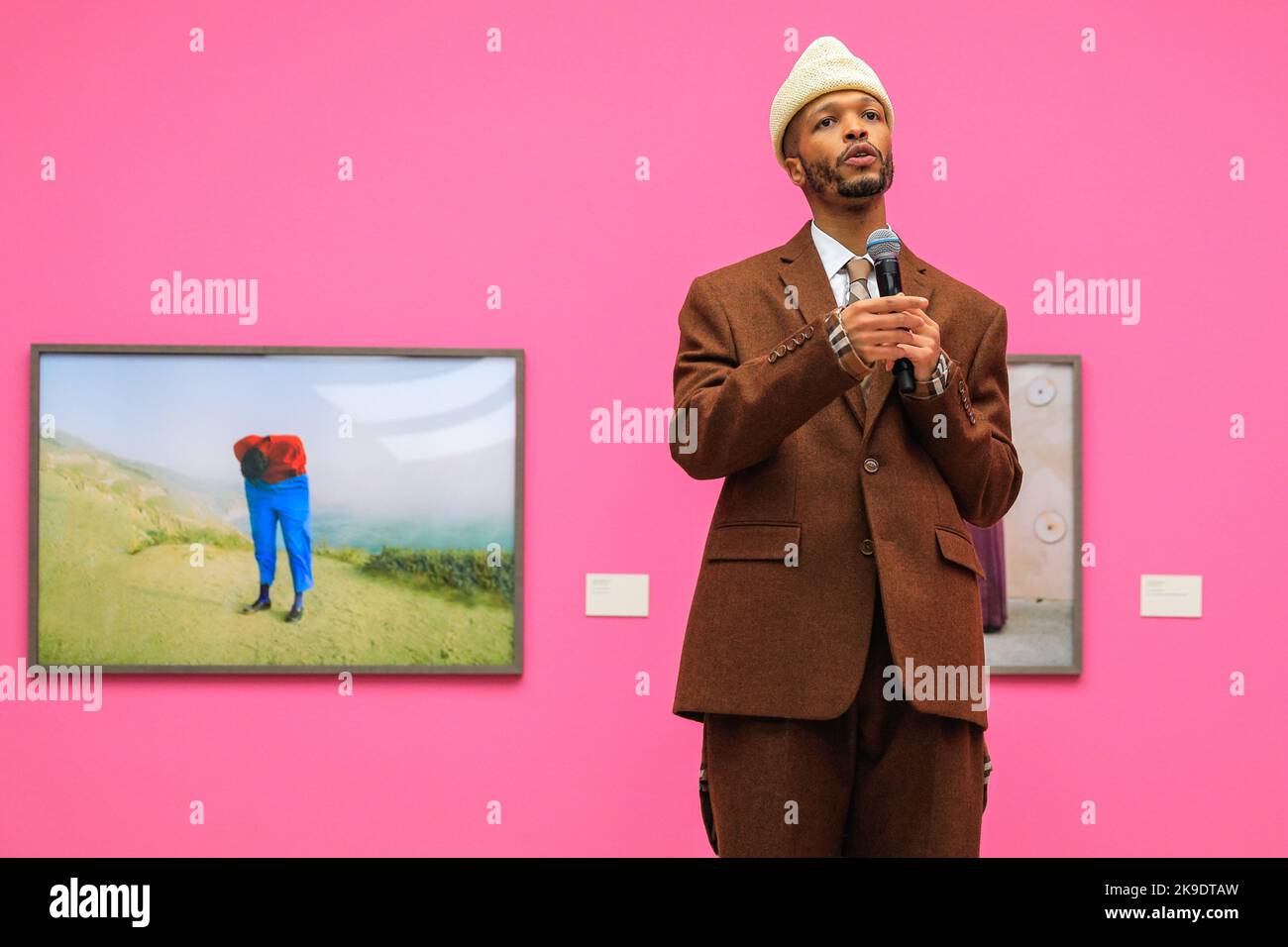 London, UK. 27th Oct, 2022. Author, curator of the exhibition, and ...