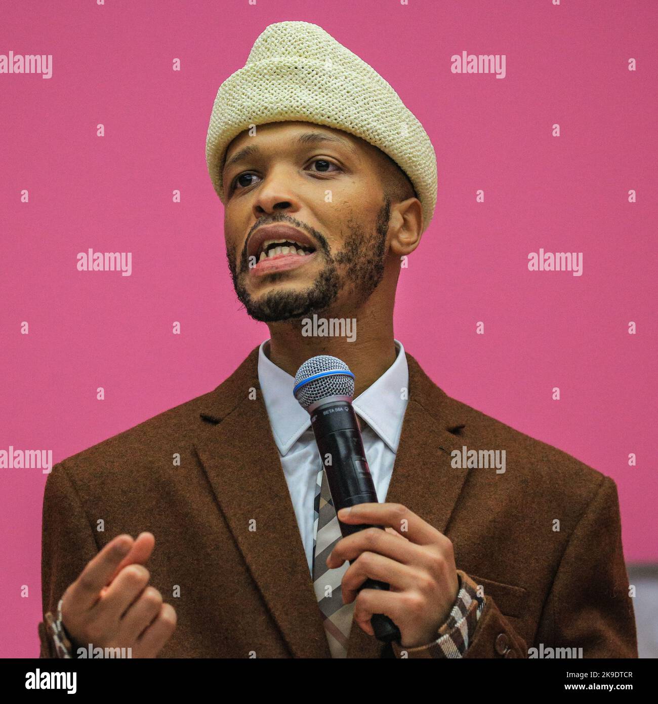 London, UK. 27th Oct, 2022. Author, curator of the exhibition, and ...